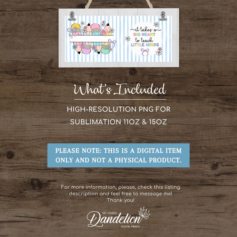 Teacher Mug Wrap, Pencil Name Frame PNG Mug, School Sublimation ...