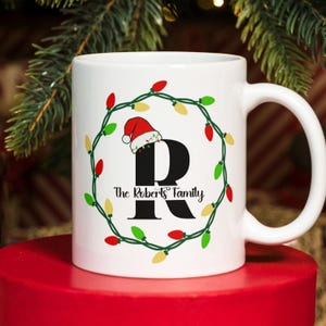 Christmas Initial PNG, Santa Hat Monogram, Xmas Ornament Design ...