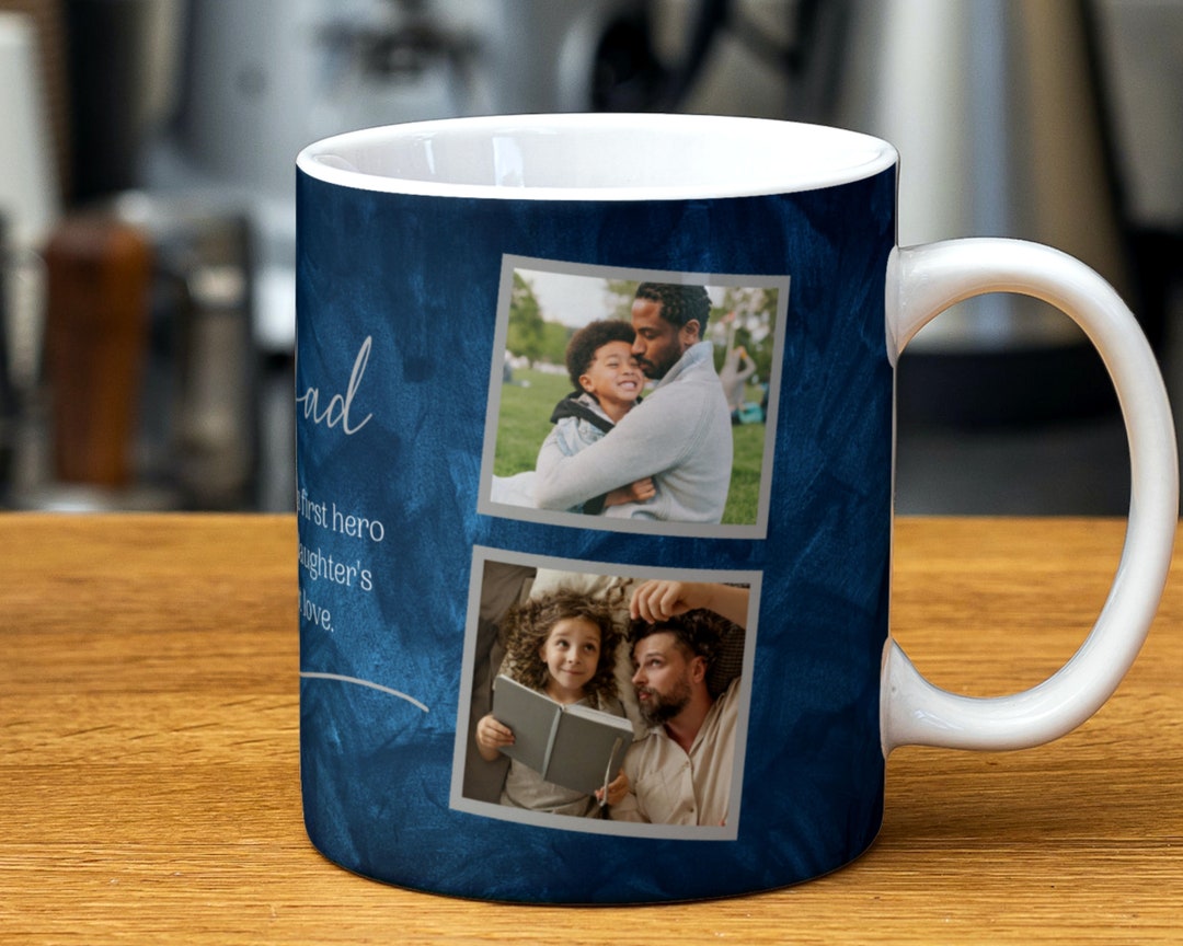 Dad Photo Grid Mug Sublimation PNG Template (instant Download) - Etsy