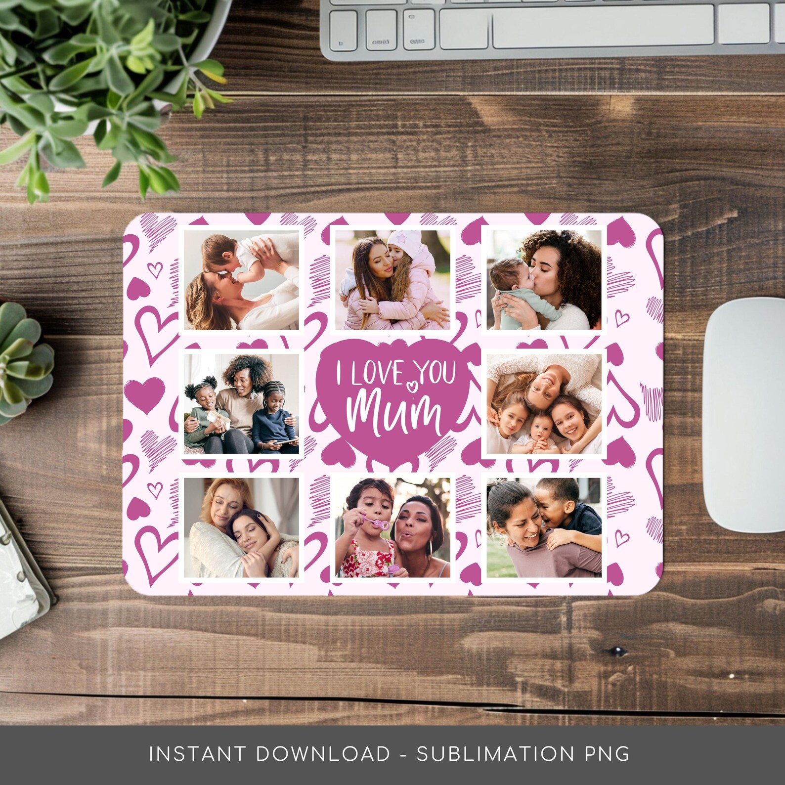Mum Photo Grid Mousepad PNG, Mother's Day Gift (digital Download) - Etsy