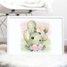 Cute Baby Cactus PNG for Sublimation - Watercolor Cactus & Transparent ...