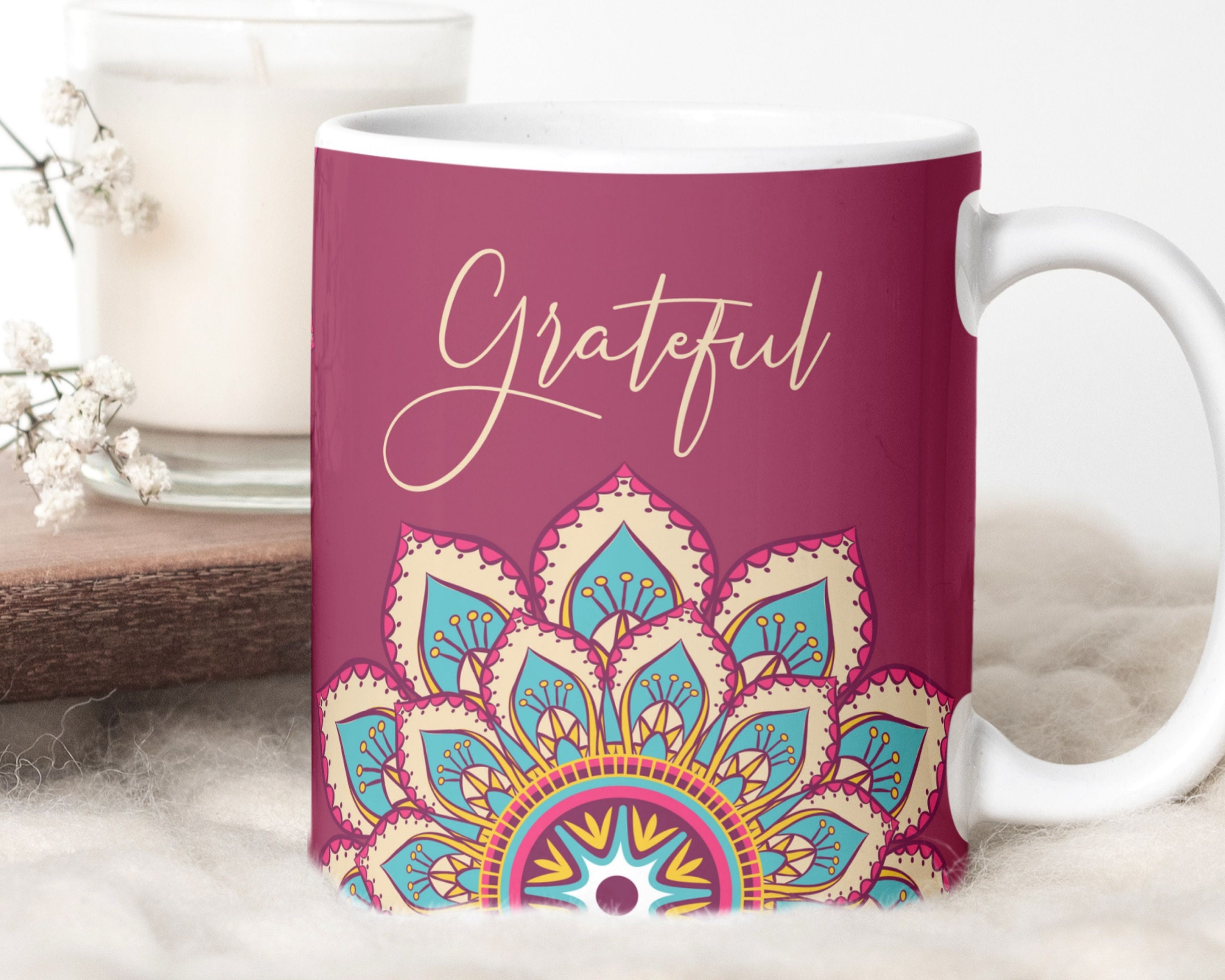 Mandala Sublimation Mug Design Mandala PNG Template Design - Etsy