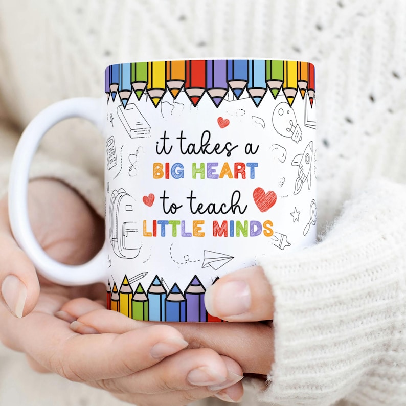 Teacher Mug Wrap, Pencil Name Frame PNG Mug, School Sublimation ...