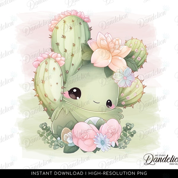 Cactus Watercolor - Etsy