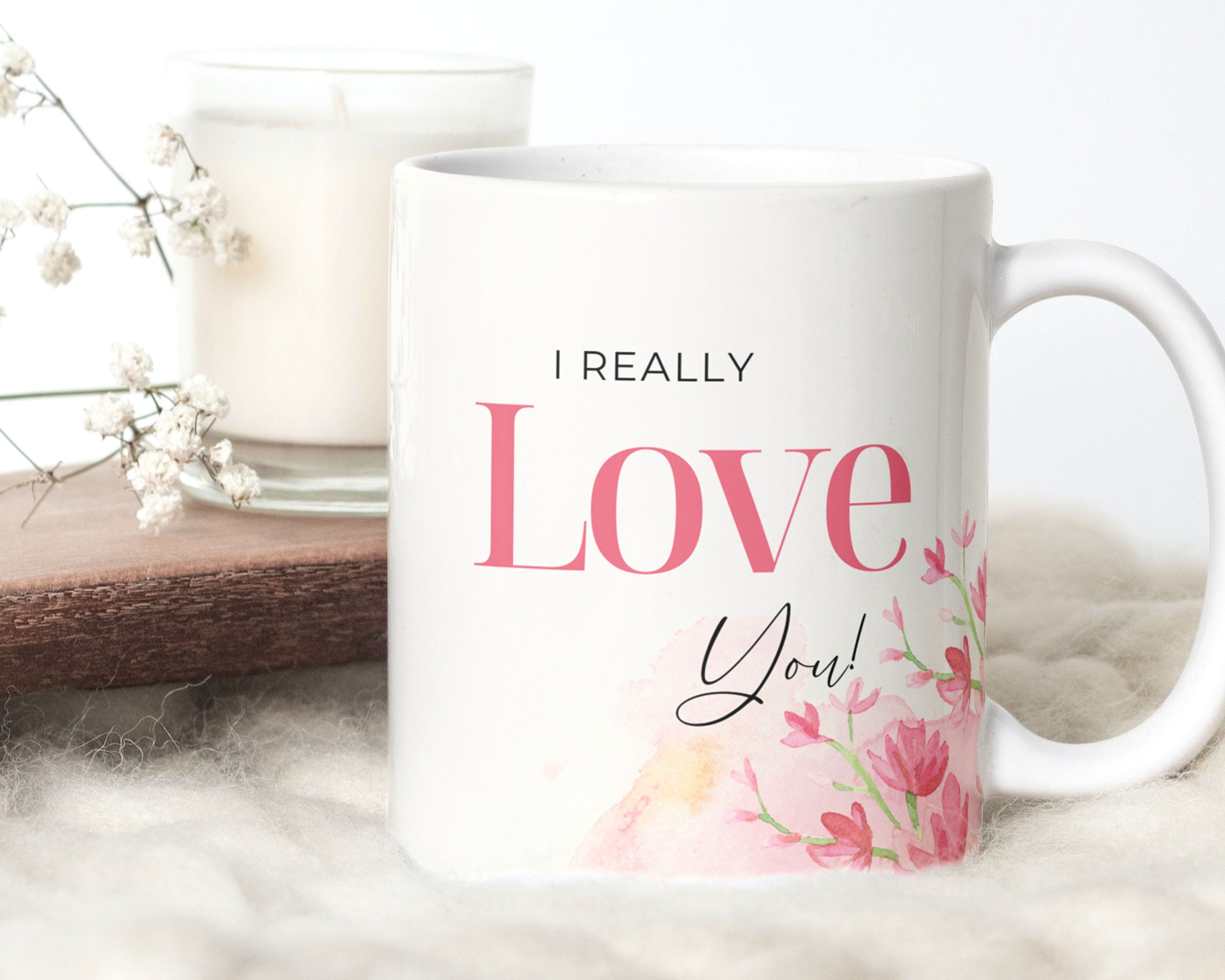 Floral Mum Photo Mug Design – Sublimation PNG Template (digital ...