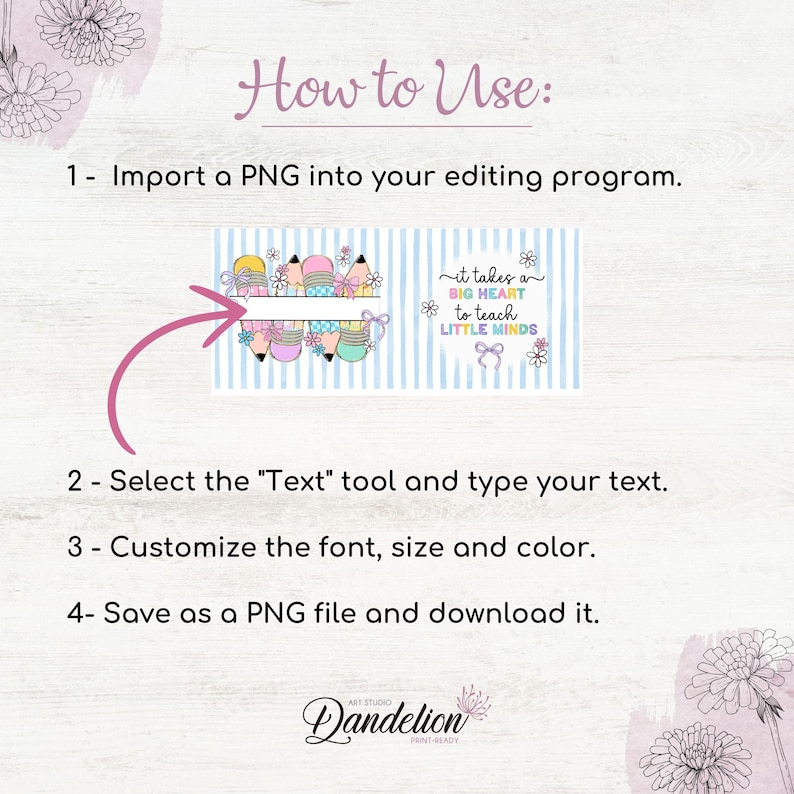 Teacher Mug Wrap, Pencil Name Frame PNG Mug, School Sublimation ...