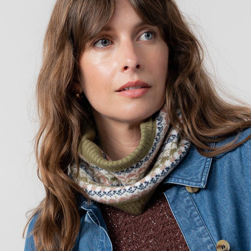 Fair Isle Snood Women - Etsy UK