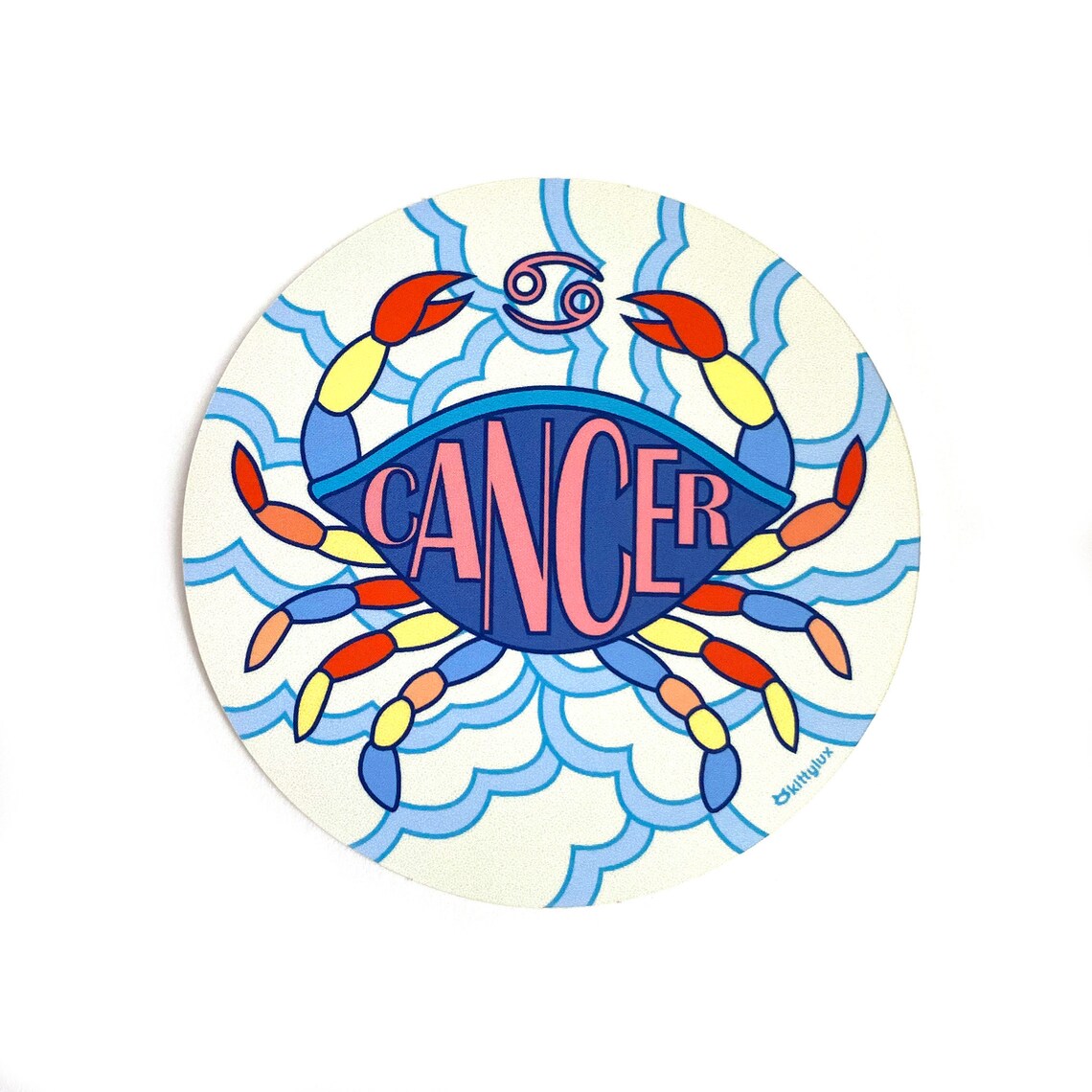 Cancer Sticker 3 Zodiac Astrology Horoscope Etsy