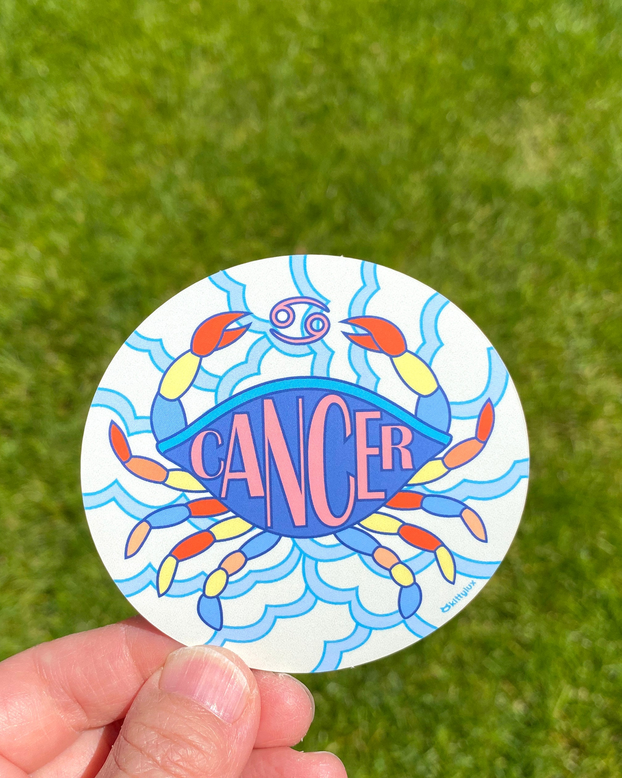 Cancer Sticker 3 Zodiac Astrology Horoscope Etsy
