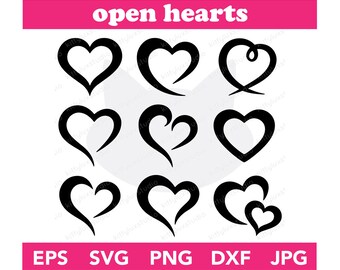 Open Heart Digital Download - Ai-eps-png-svg - Etsy
