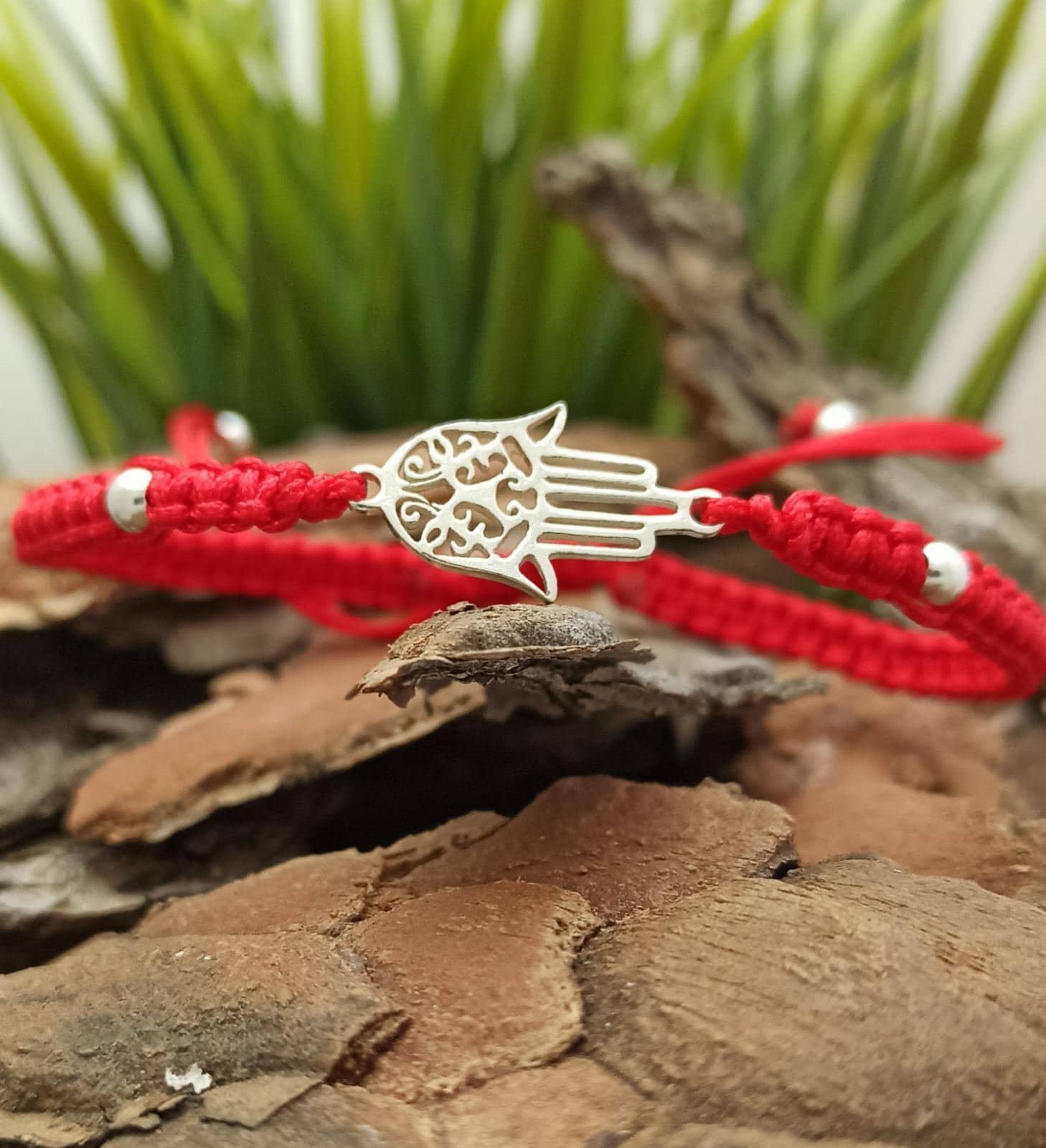 Kabbalah Bracelet Red String Bracelet Hamsa Charm Bracelet - Etsy