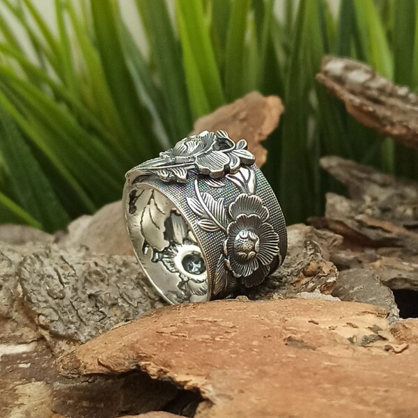 Artistic Silver Ring - Etsy
