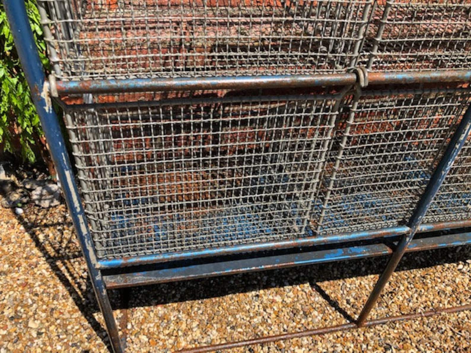 Industrial Chic Retro Vintage Wire Basket Storage Rack Unit - Etsy UK