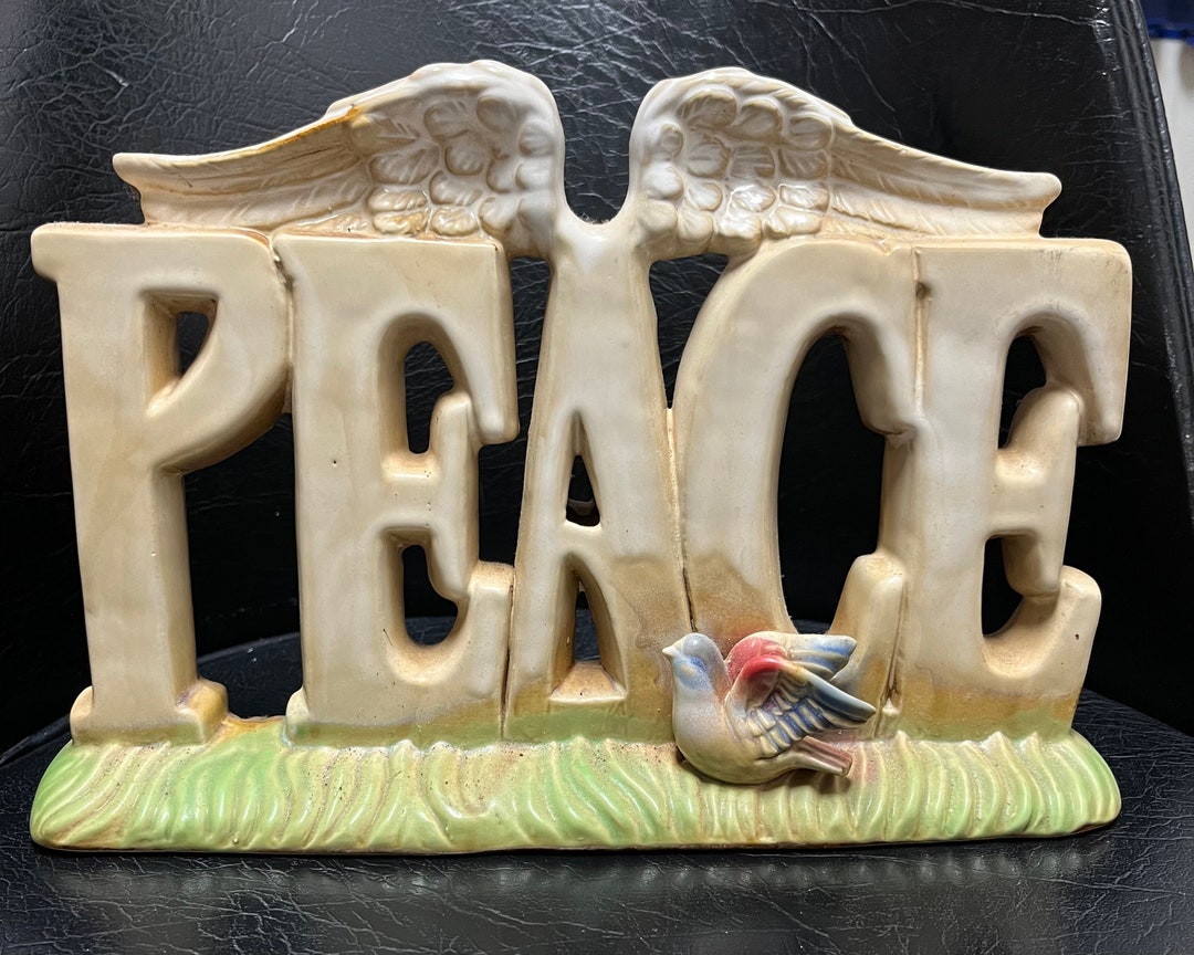 Ceramic Peace Sign - Etsy