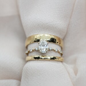 Diamond Aurora Ice Ring // the Ethereal Collection // Dainty Engagement ...