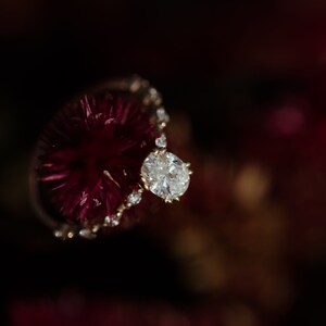 Diamond Aurora Ice Ring // the Ethereal Collection // Dainty Engagement ...