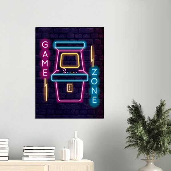 Neon Canvas Art - Etsy