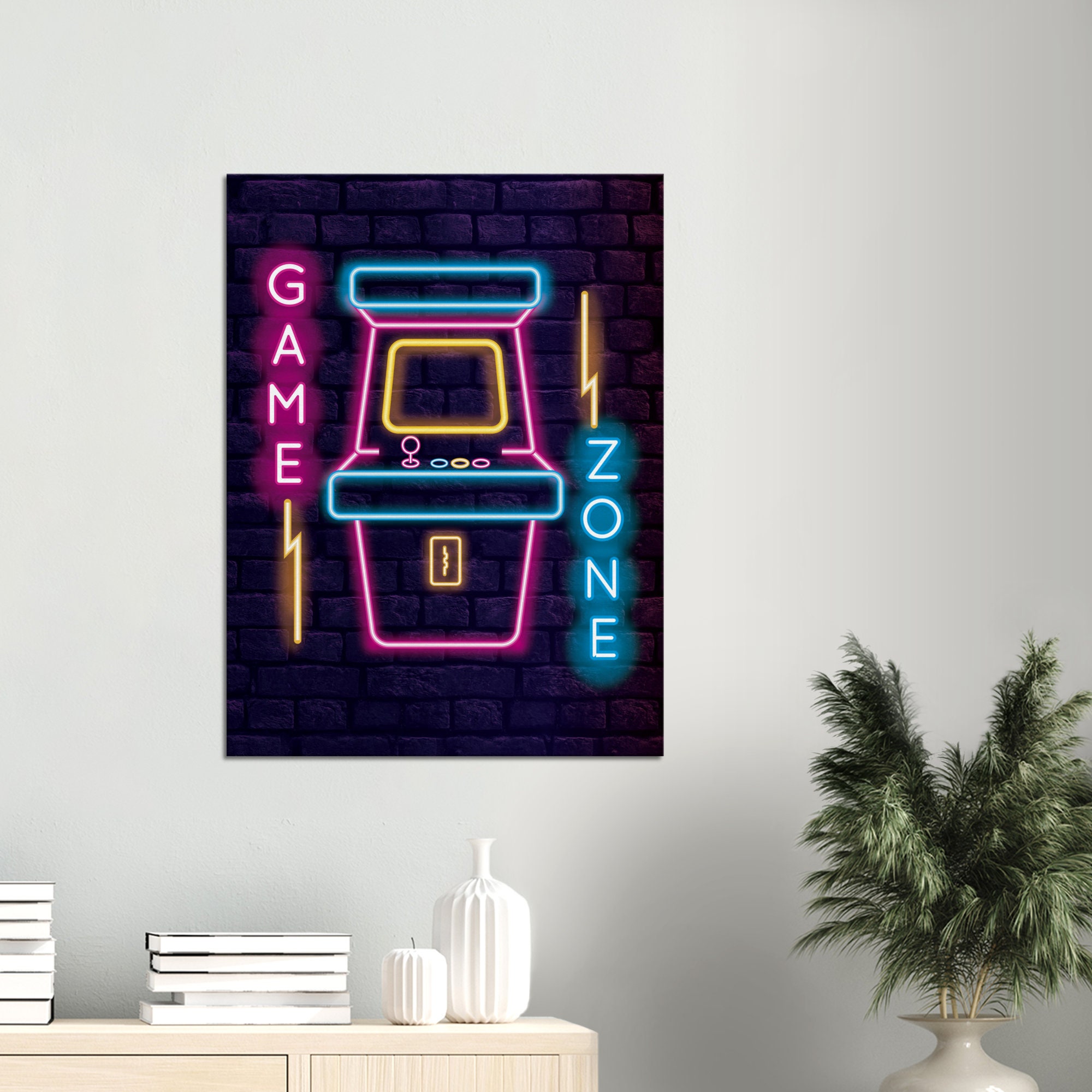 Game Zone | Gaming Canvas | for Gamers | Arcade | Play Room | Prints ...