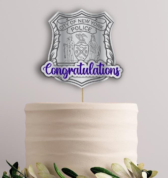 Police Officer Cake Topper (digital Version) - Etsy