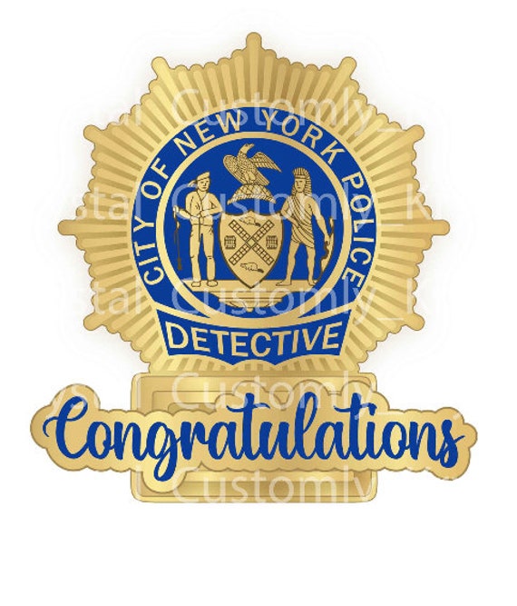 Detective Cake Topper digital Version | Etsy