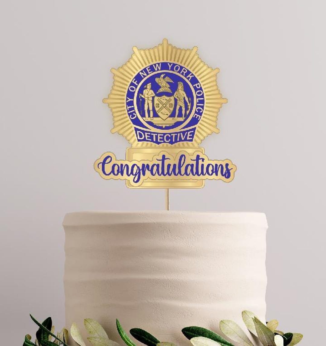 Detective Cake Topper (digital Version) - Etsy