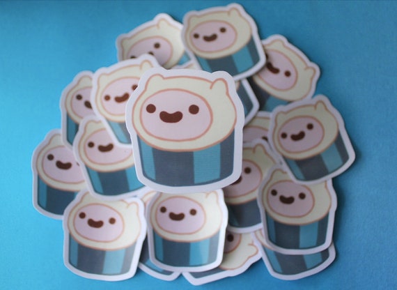 Finn Cakes Adventure Time Sticker | Etsy