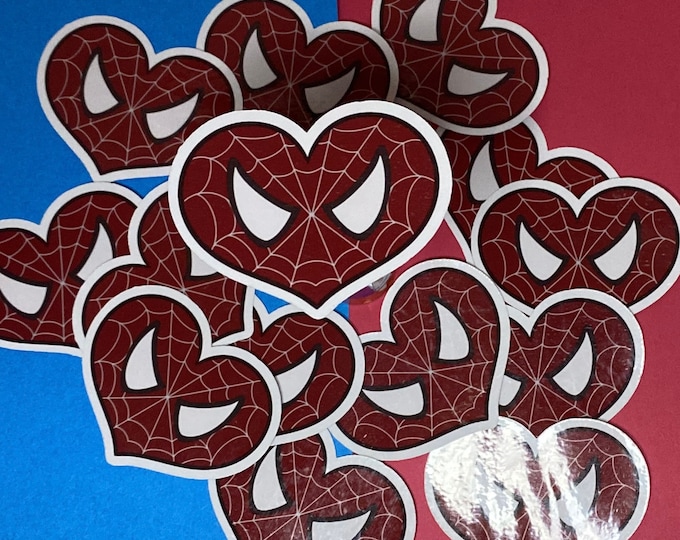 Tobey's Spider-man Heart Spider-man Sticker - Etsy