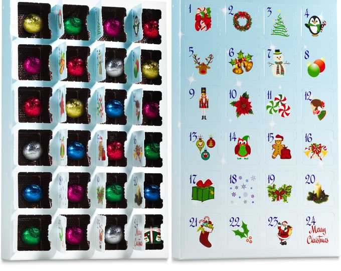 Chocolate Advent Calendar 2023, Food Advent Calendar, Truffle Milk ...