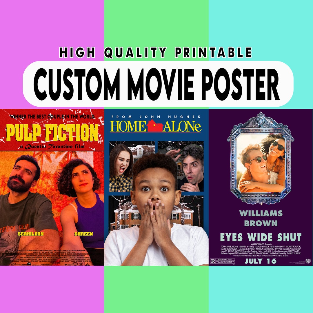 Custom Movie Poster Gift for Her Custom, Custom Personalized Gift ...
