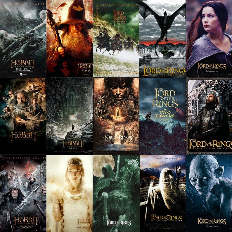 Any 5 Movie and Series Poster | Digital Download Film Poster ...