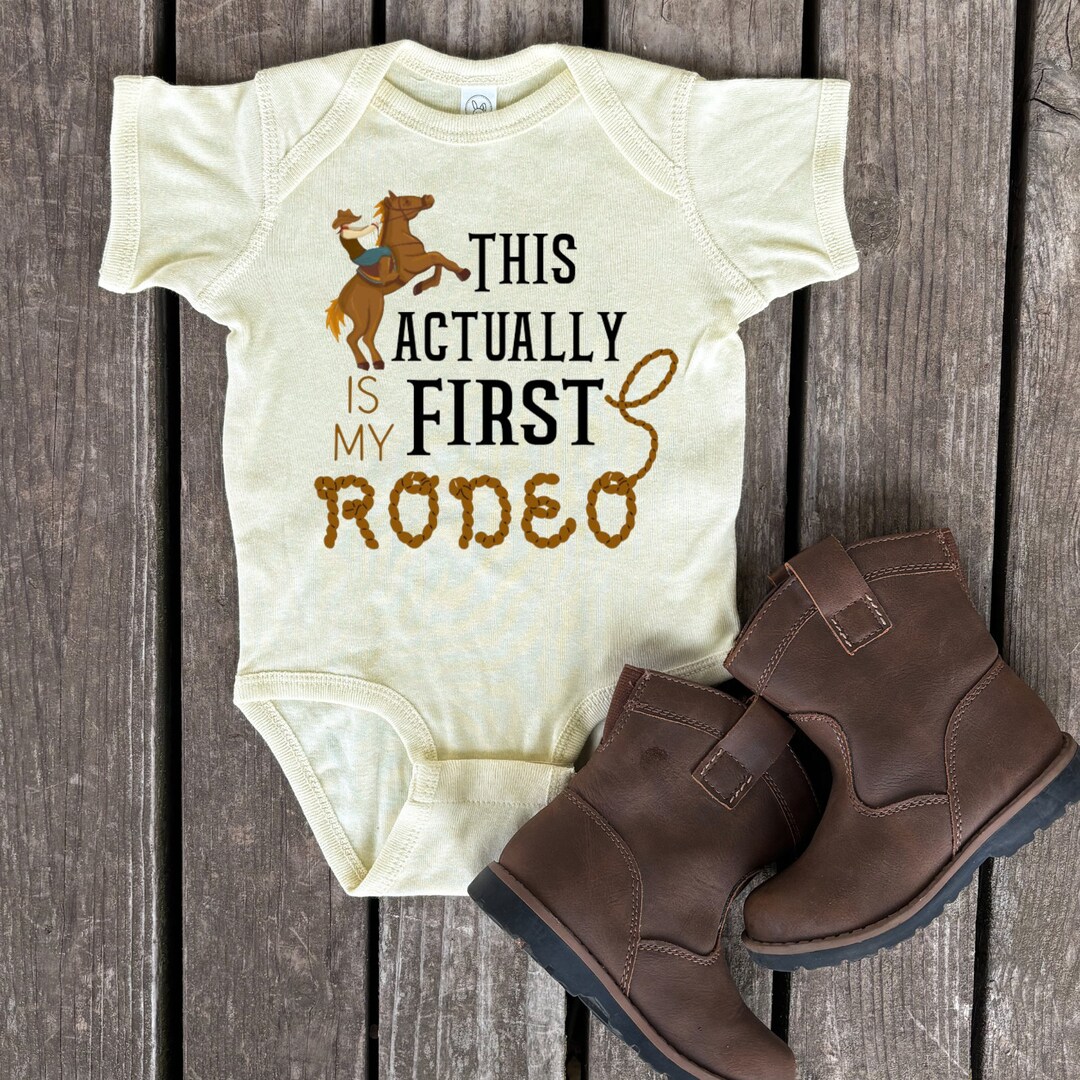 This Actually is My First Rodeo Infant Bodysuit, New Baby Bodysuit ...