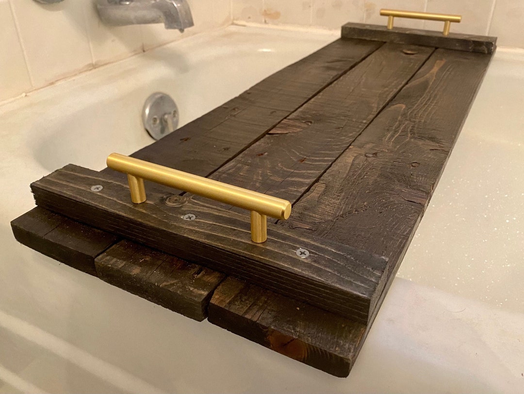 Handcrafted Wooden Pallet Bathtub Tray With Handle/bathroom Decor ...
