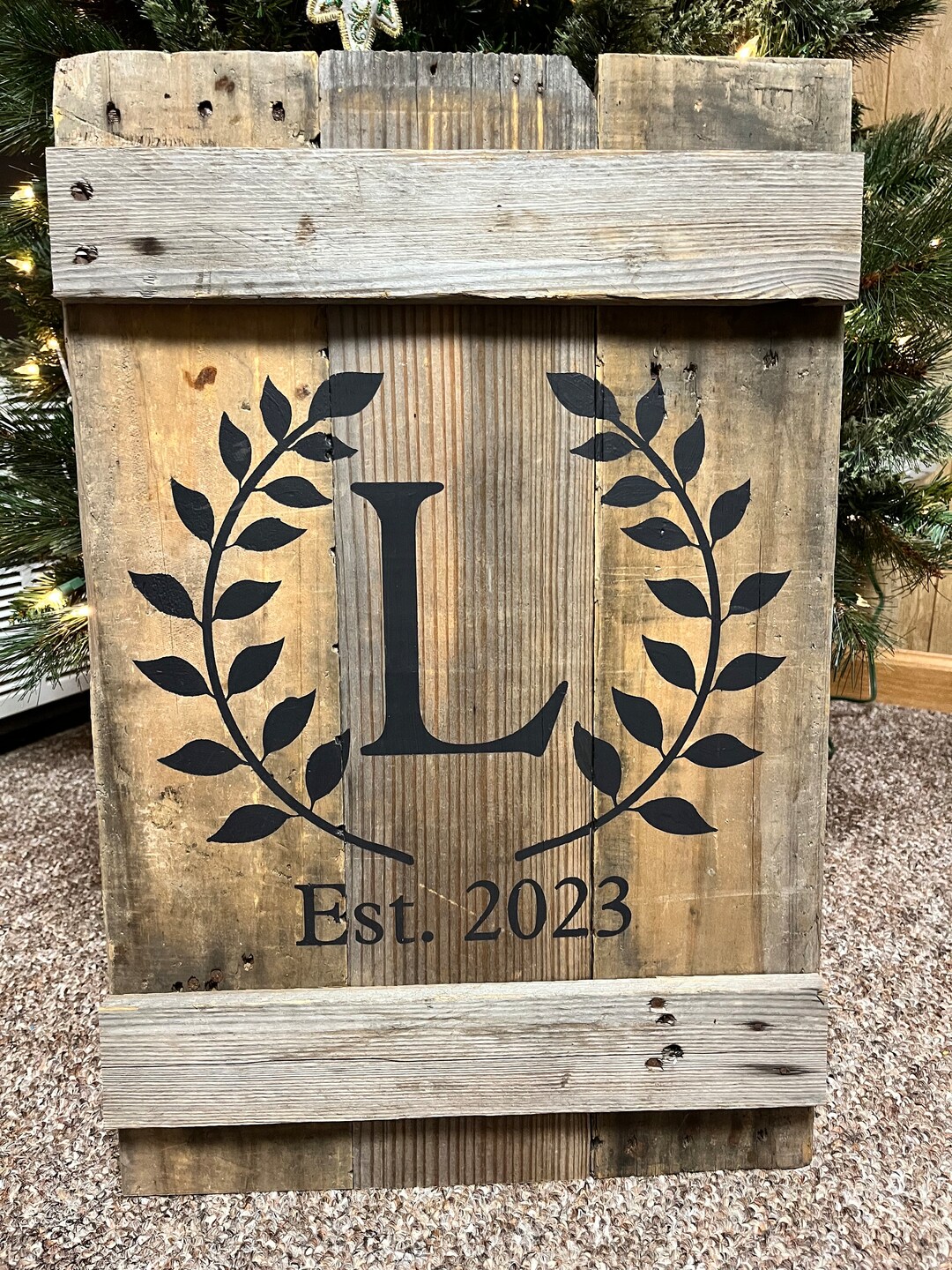 Last Name Initial Sign/est. Sign/wedding Decor/christmas Present ...