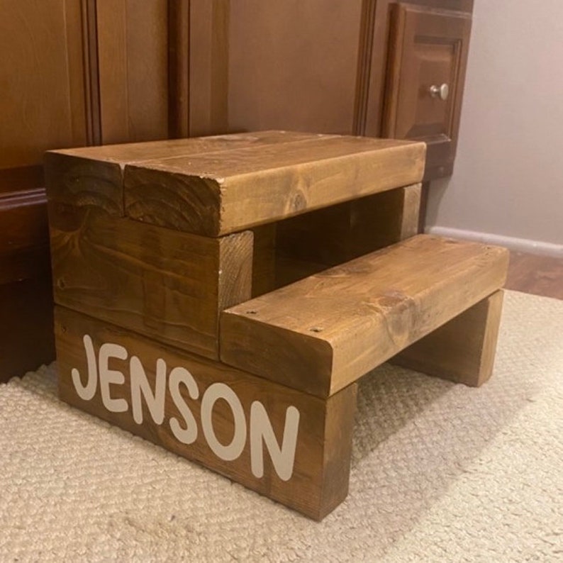 Handmade Wooden Step Stool, Kids Birthday Gift - Etsy