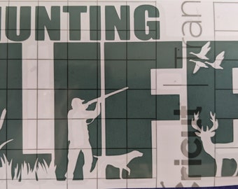 Hunting Life Decal - Etsy