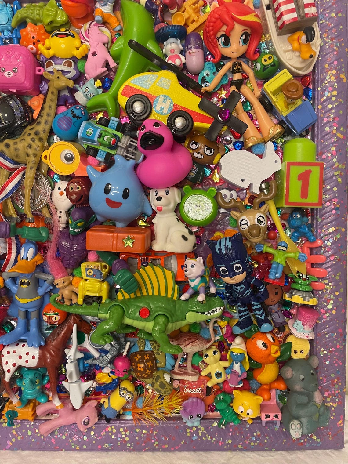 Funfetti Friends (upcycled Toy Art) - Etsy