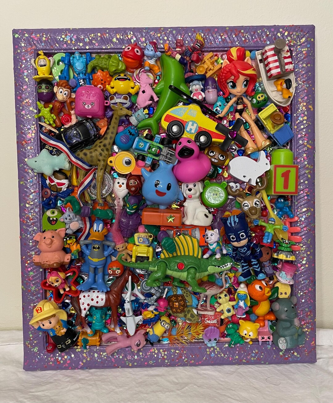 Funfetti Friends (upcycled Toy Art) - Etsy