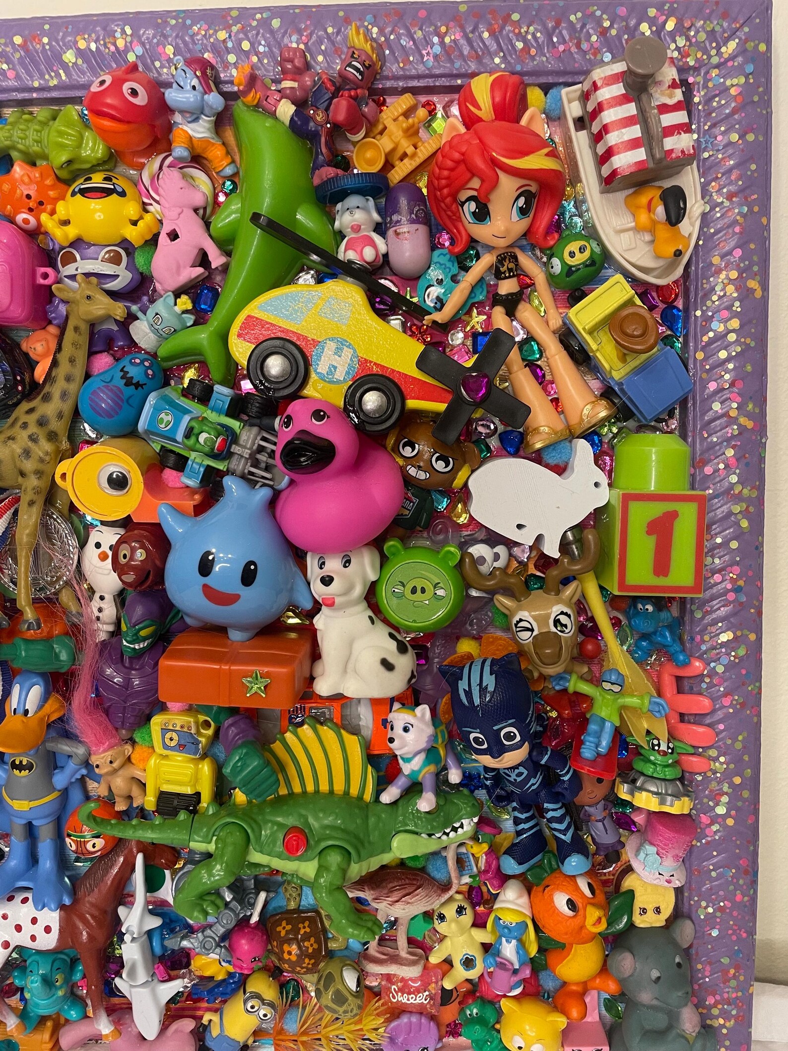 Funfetti Friends (upcycled Toy Art) - Etsy