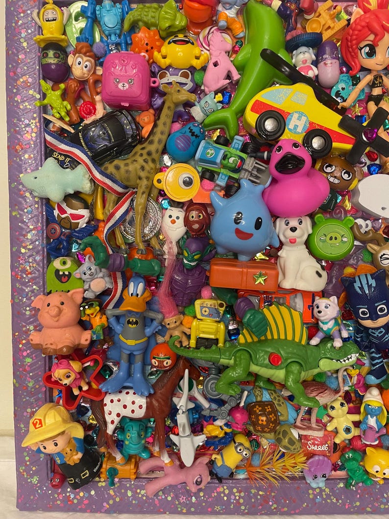 Funfetti Friends (upcycled Toy Art) - Etsy