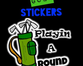 Golf Girl Sticker, Golf Sticker Water Bottle, Girl Golf Stickers, Golf ...