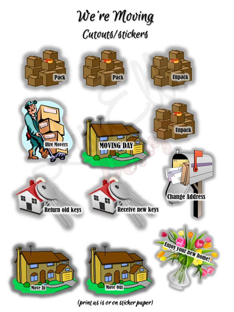 Moving Planner - We're Moving - Etsy