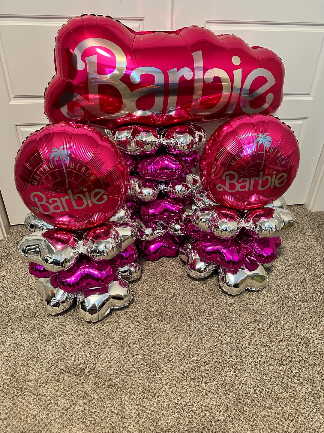 Birthday Doll Barbie Malibu Balloon Stacks Decorations Kit - Etsy