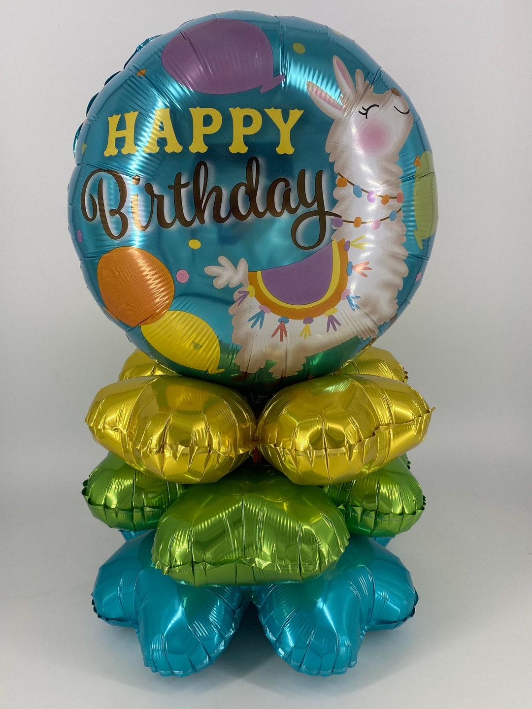 Llama Birthday Balloon Bouquet Bunch Centerpiece Gift Kit for Anyone ...