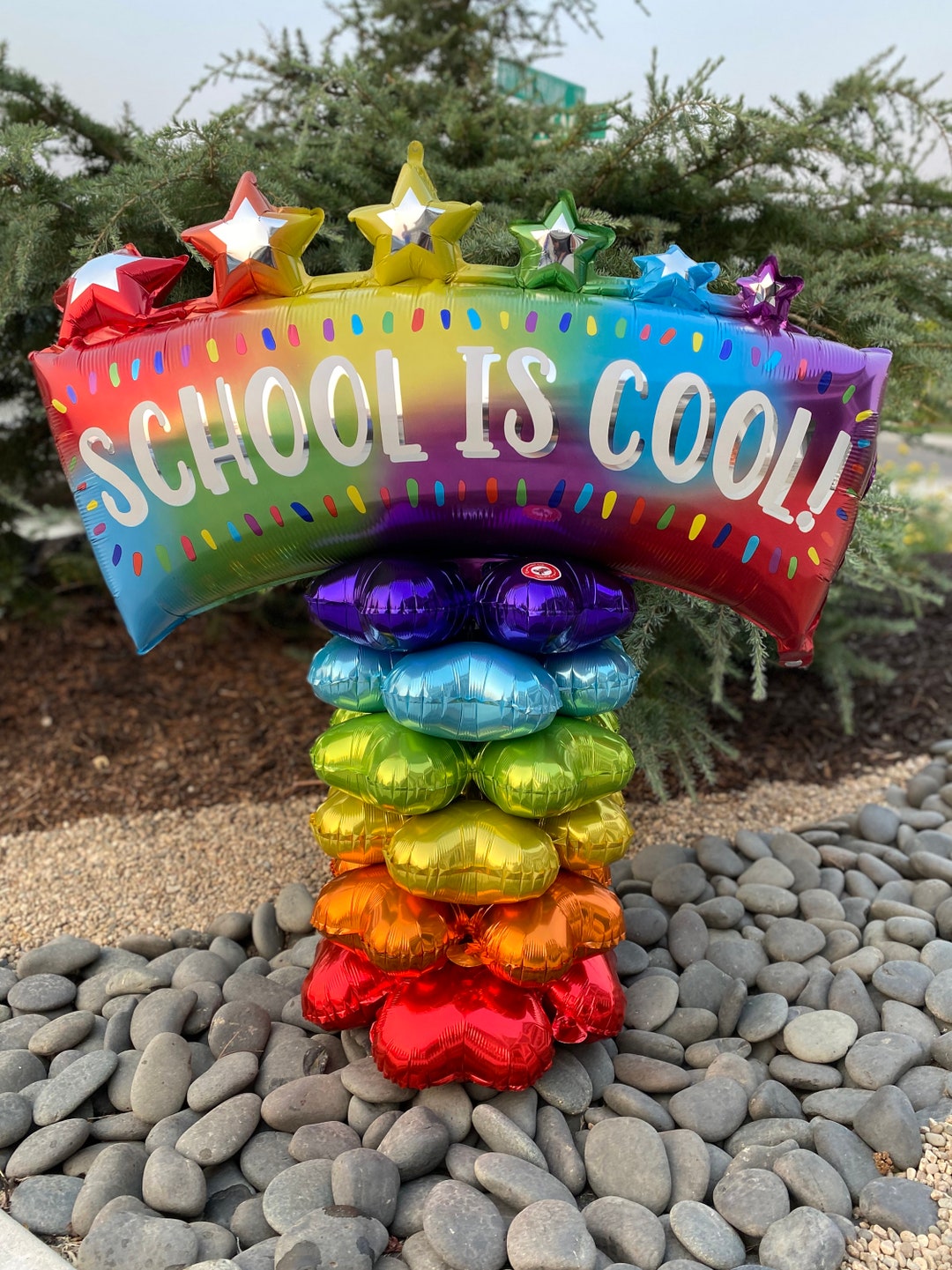 School is Cool Teacher Appreciation Balloon Stack Kit - Etsy