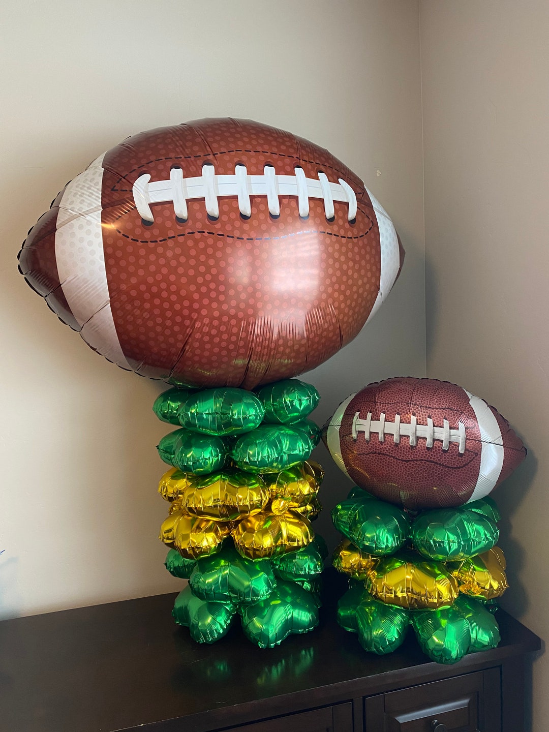 Football Party Balloon Stacks Kit - Etsy