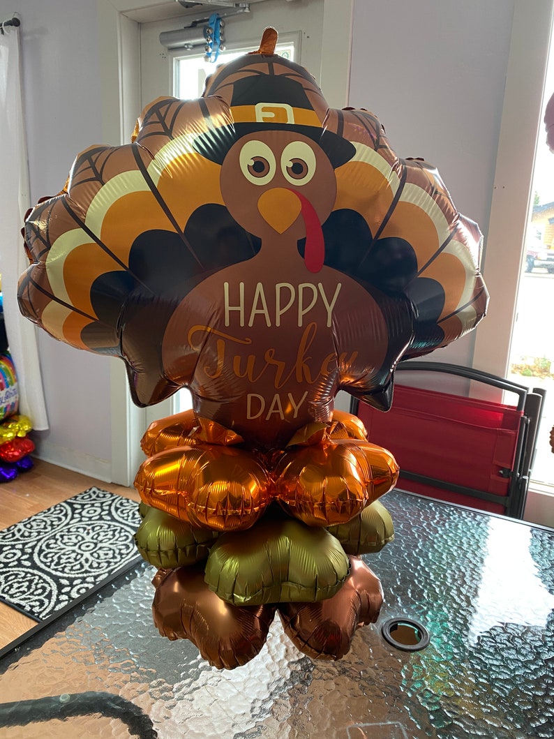 Turkey Thanksgiving Balloon Centerpiece Kit - Etsy