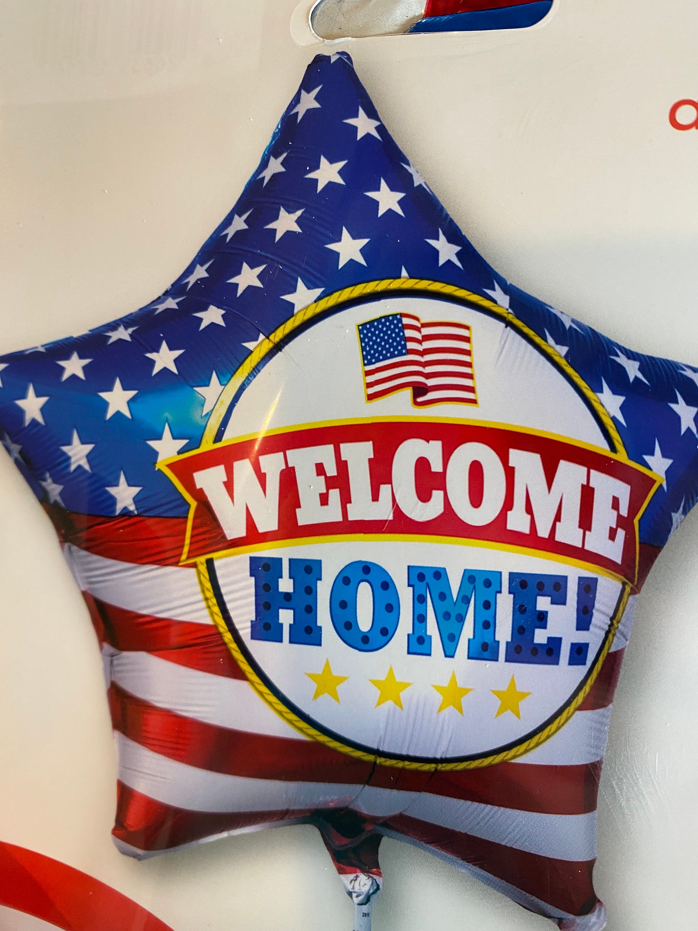 Welcome Home Red White Blue Balloon Bunch Kit - Etsy