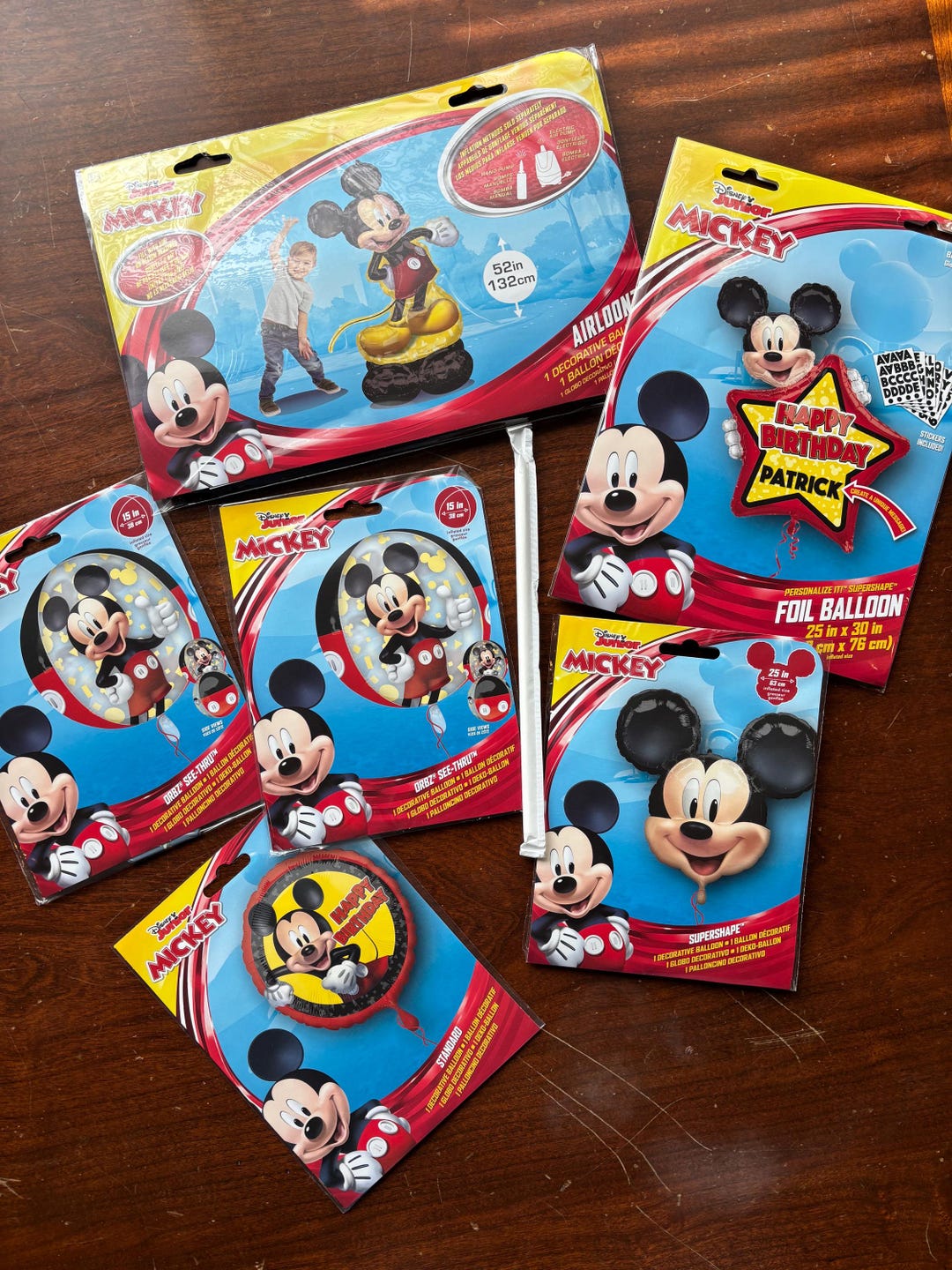 Ultimate Mickey Birthday Flat Balloon Set - Etsy