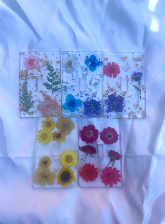 Resin Light Switch Cover Boho Floral Decorative Switchplate - Etsy