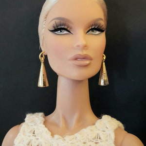 Handmade EARRINGS for Barbie Reproduction Vintage Silkstone, FR Fashion ...